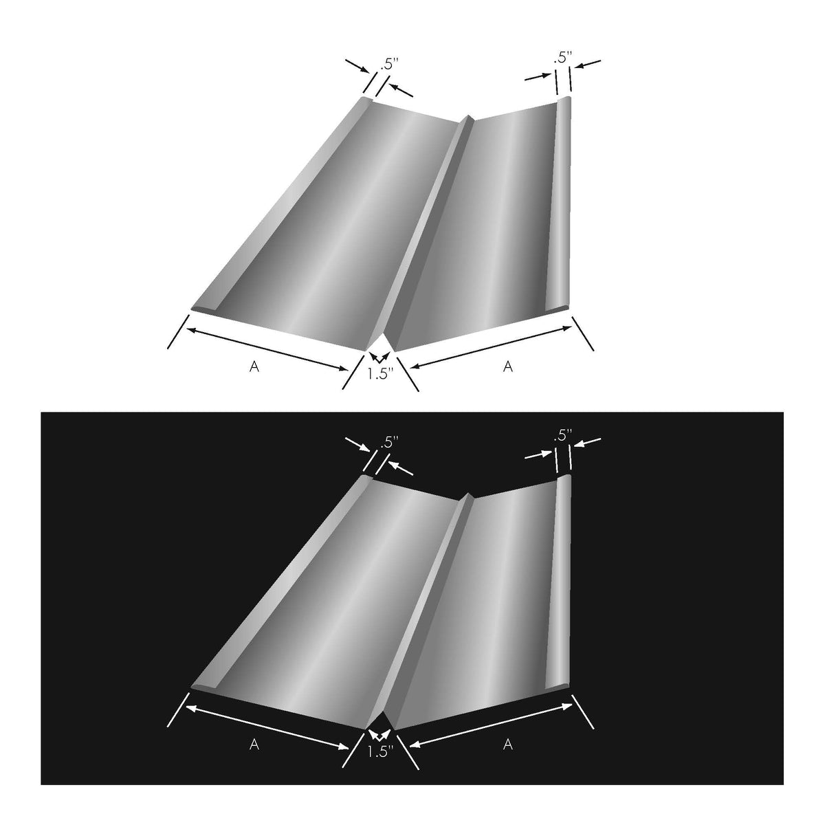 Standard W Valley Flashing – Sheet Metal Experts